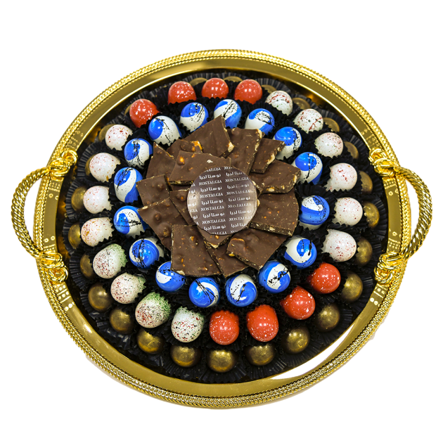 Circle Chocolate Tray - Medium - Nostalgia - Best Cafe & Pastry Dubai