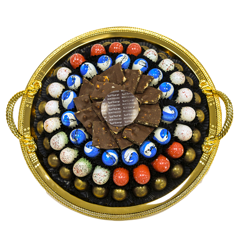 Circle Chocolate Tray - Medium - Nostalgia - Best Cafe & Pastry Dubai